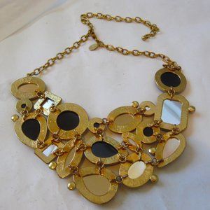 Joan Rivers | Jewelry | Joan Rivers Shades Of Black Faceted Crystal Bib ...